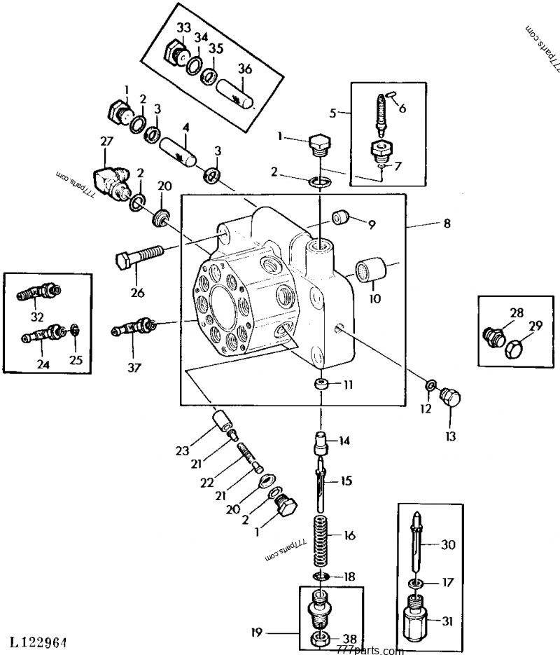 AR38225 Screw - John Deere spare part | 777parts.com