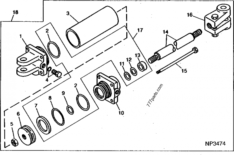 PT1180 Rod - John Deere spare part | 777parts.com