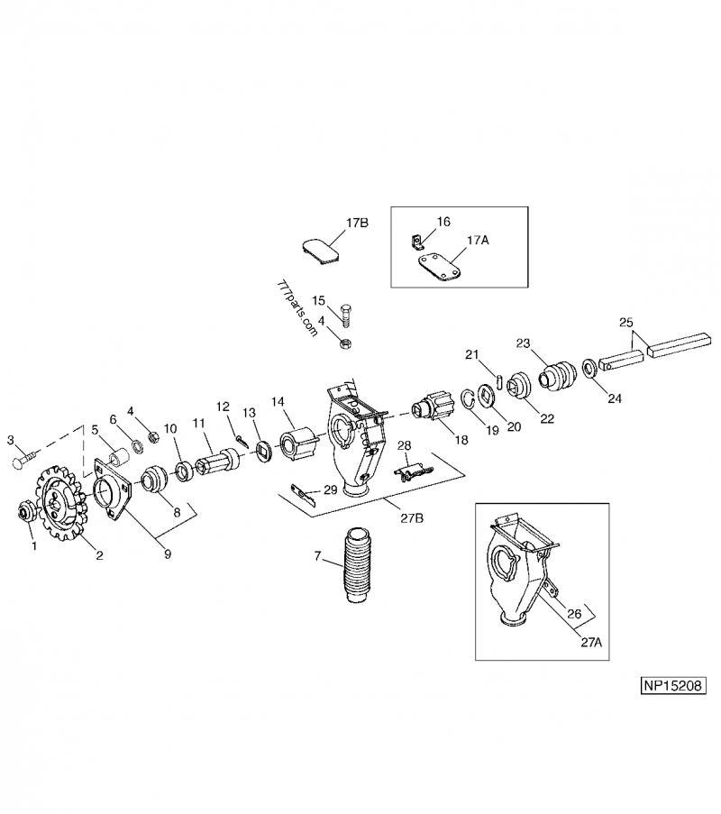 N168263 Gear - John Deere spare part | 777parts.com