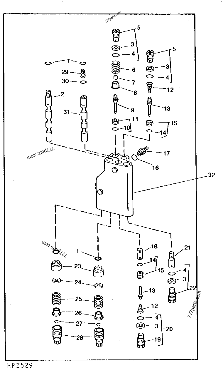 AH20831 Spool Valve - John Deere spare part | 777parts.com