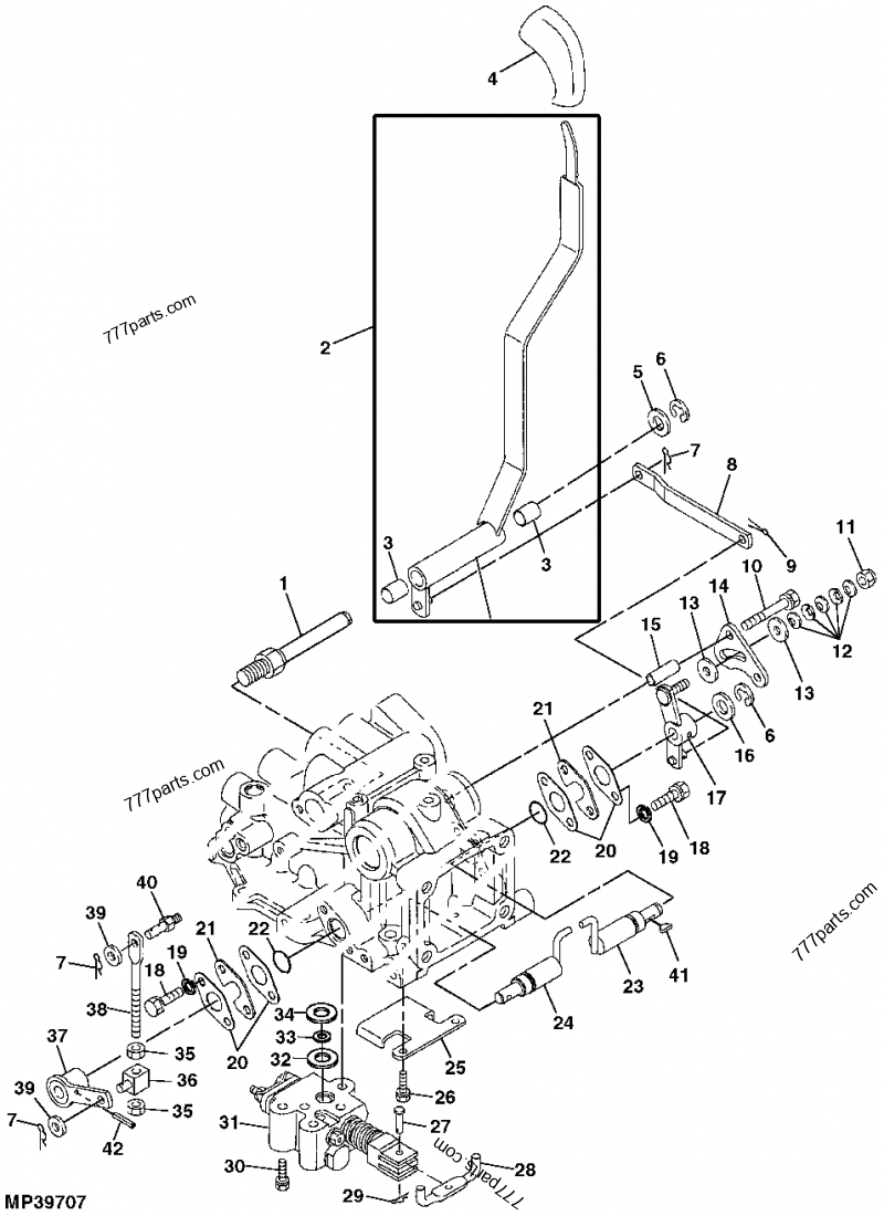 LVU802087 Rod - John Deere spare part | 777parts.com