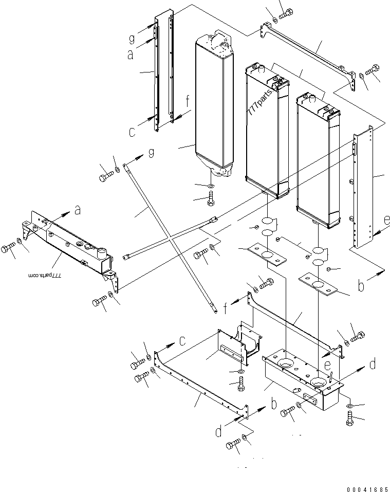 17A-03-41171 Frame - 17a0341171 - Komatsu spare part | 777parts.com