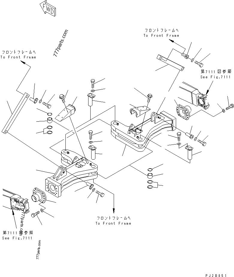 17M-71-21370 Trunnion - 17m7121370 - Komatsu spare part | 777parts.com