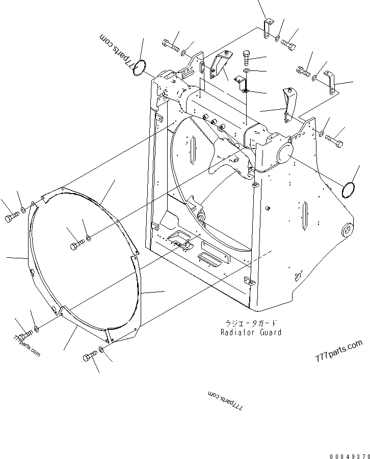 195-54-81571 Bracket - 1955481571 - Komatsu spare part | 777parts.com