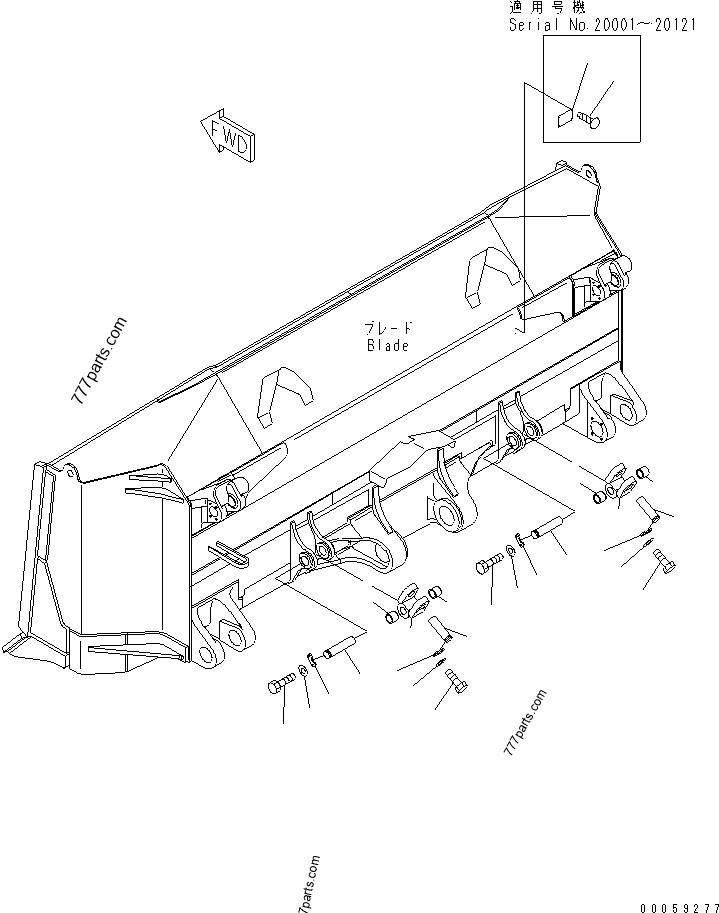 198-72-62121 JOINT - 1987262121 - Komatsu spare part | 777parts.com