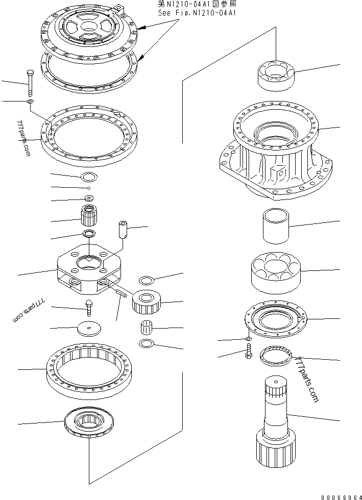 208-27-61132 Gear - 2082761132 - Komatsu spare part | 777parts.com