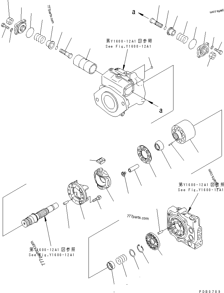 (*01252-61235) Bolt - 0125261235 - Komatsu spare part | 777parts.com