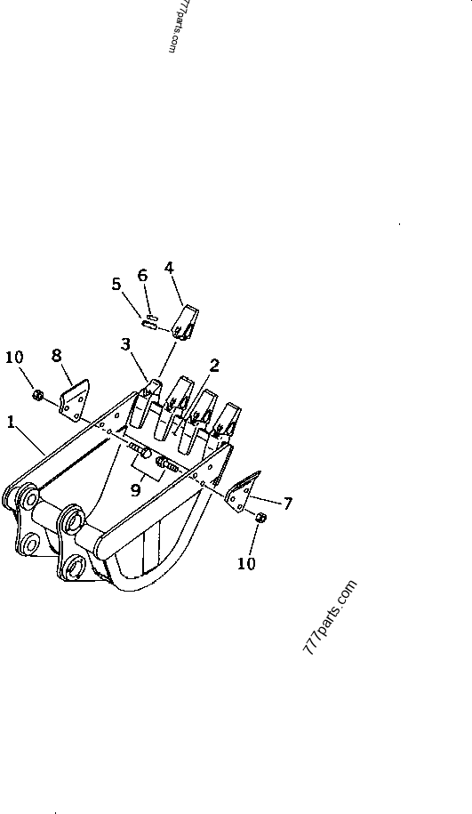20T-70-71950 Pin - 20t7071950 - Komatsu spare part | 777parts.com