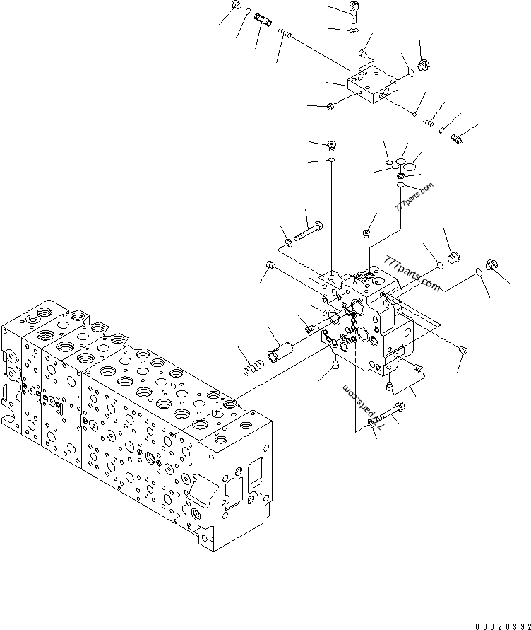 (723-40-71201) VALVE ASS'Y - 7234071201 - Komatsu spare part | 777parts.com