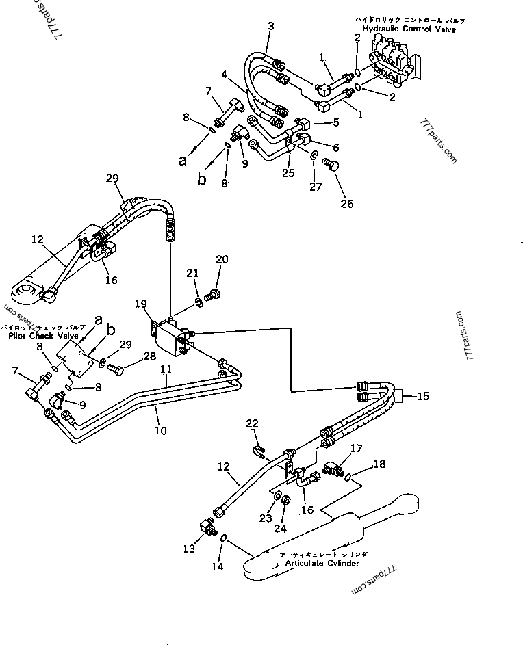 234-60-33360 Tube - 2346033360 - Komatsu spare part | 777parts.com