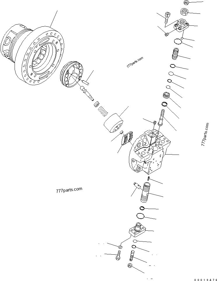 (*01582-01613) Nut - 0158201613 - Komatsu spare part | 777parts.com