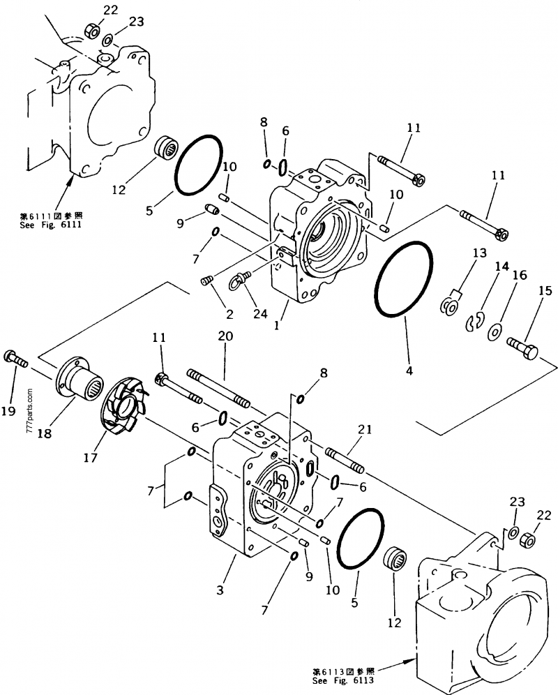 (*01582-01613) Nut - 0158201613 - Komatsu spare part | 777parts.com