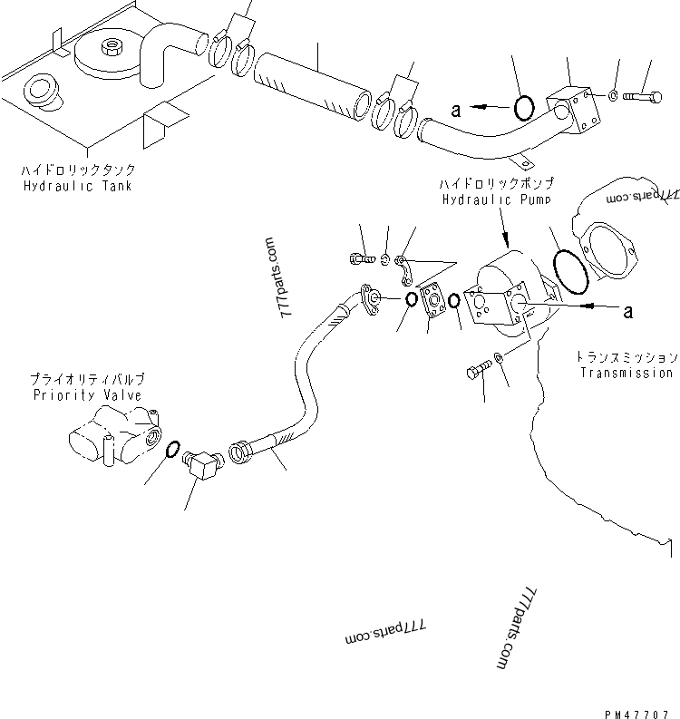 01010-60840 Bolt - 0101060840 - Komatsu spare part | 777parts.com