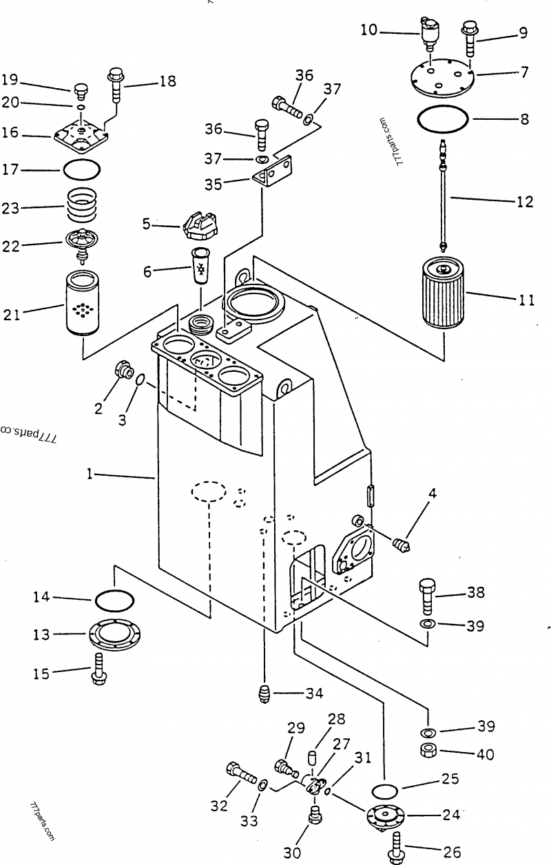 427-60-15320 Strainer - 4276015320 - Komatsu spare part | 777parts.com