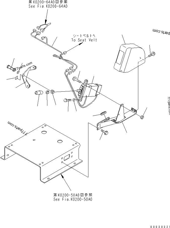 56B-43-12261 Plate - 56b4312261 - Komatsu spare part | 777parts.com