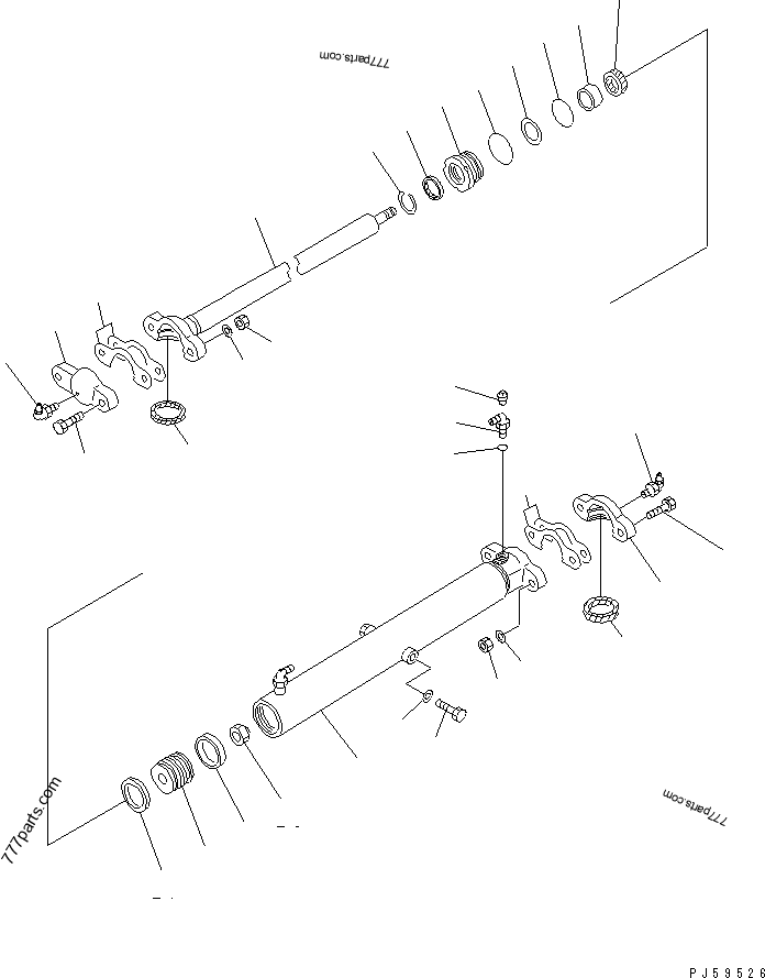 707-11-80A20 Cylinder - 7071180a20 - Komatsu spare part | 777parts.com