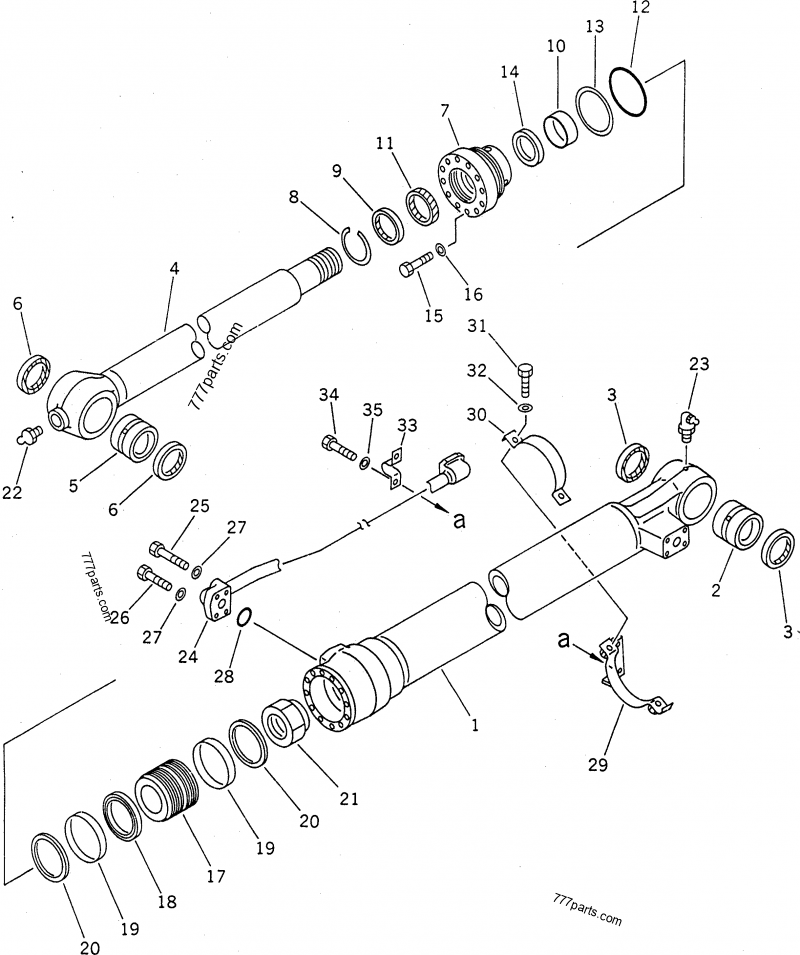 707-76-80010 Bushing - 7077680010 - Komatsu spare part | 777parts.com