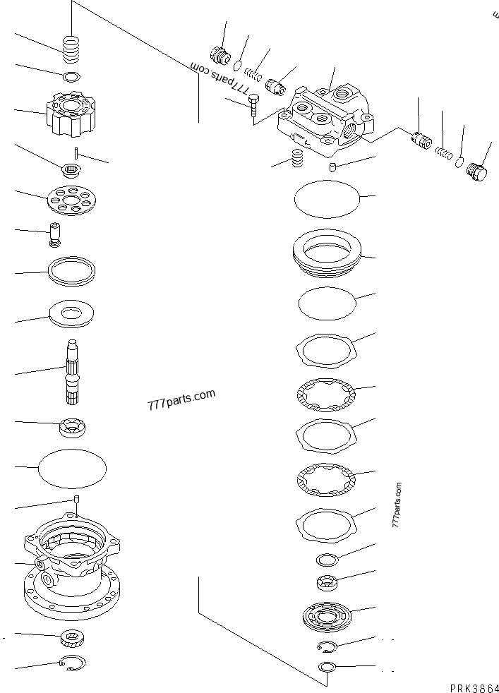 (*708-7T-15140) PISTON,BRAKE - 7087t15140 - Komatsu spare part ...