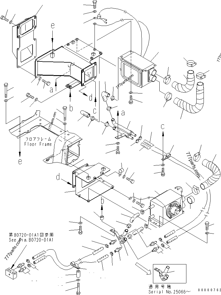 09483-50507 Hose - 0948350507 - Komatsu spare part | 777parts.com