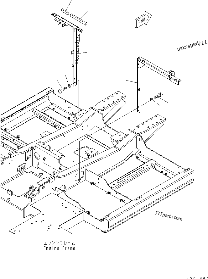 Frame - Komatsu spare part | 777parts.com