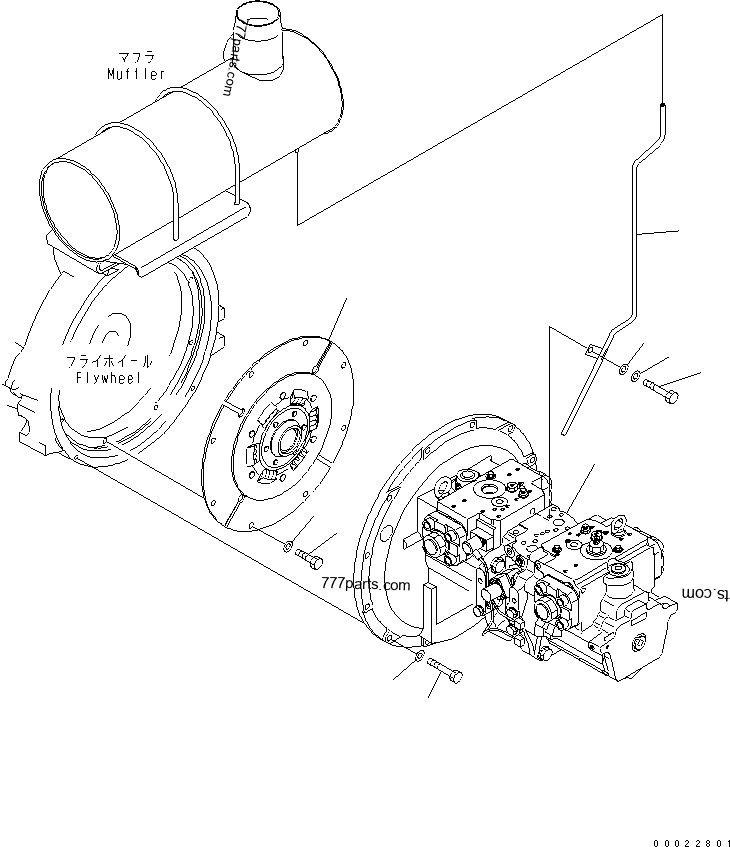 (01010-81225) Bolt - 0101081225 - Komatsu spare part | 777parts.com