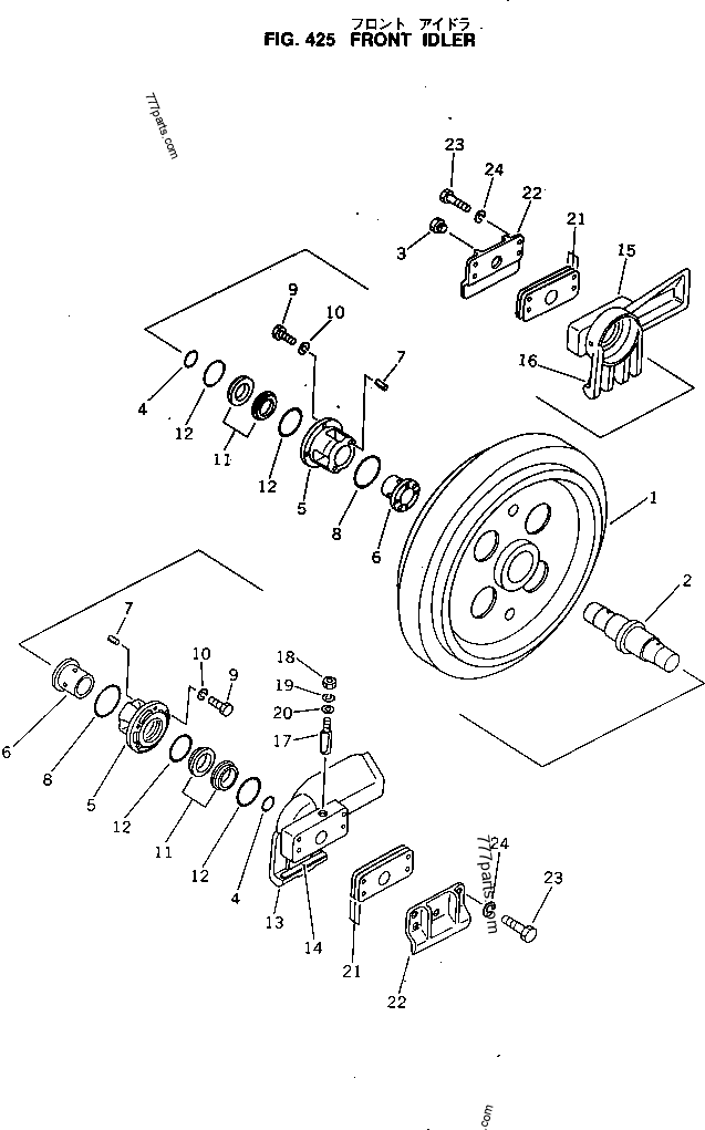 141-30-36150 Bushing - 1413036150 - Komatsu spare part | 777parts.com
