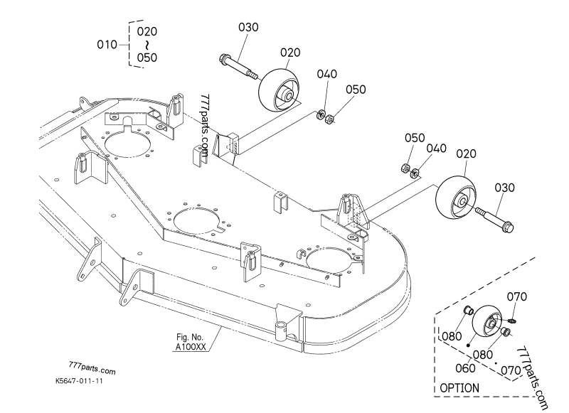 K5221-72670 BOLT(SHOULDER) - k522172670 - Kubota spare part | 777parts.com