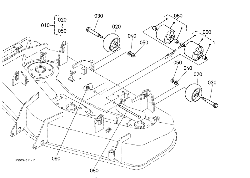 K5221-72670 BOLT(SHOULDER) - k522172670 - Kubota spare part | 777parts.com