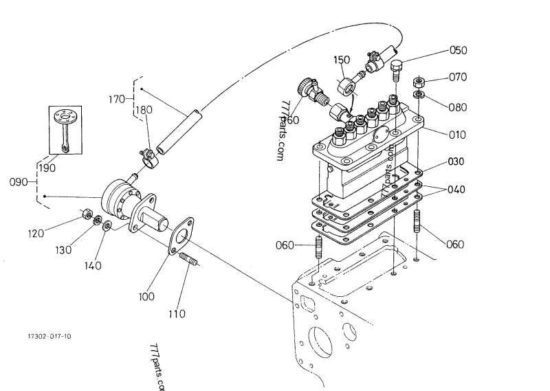 17301-51010 ASSY PUMP INJECTION - 1730151010 - Kubota spare part ...