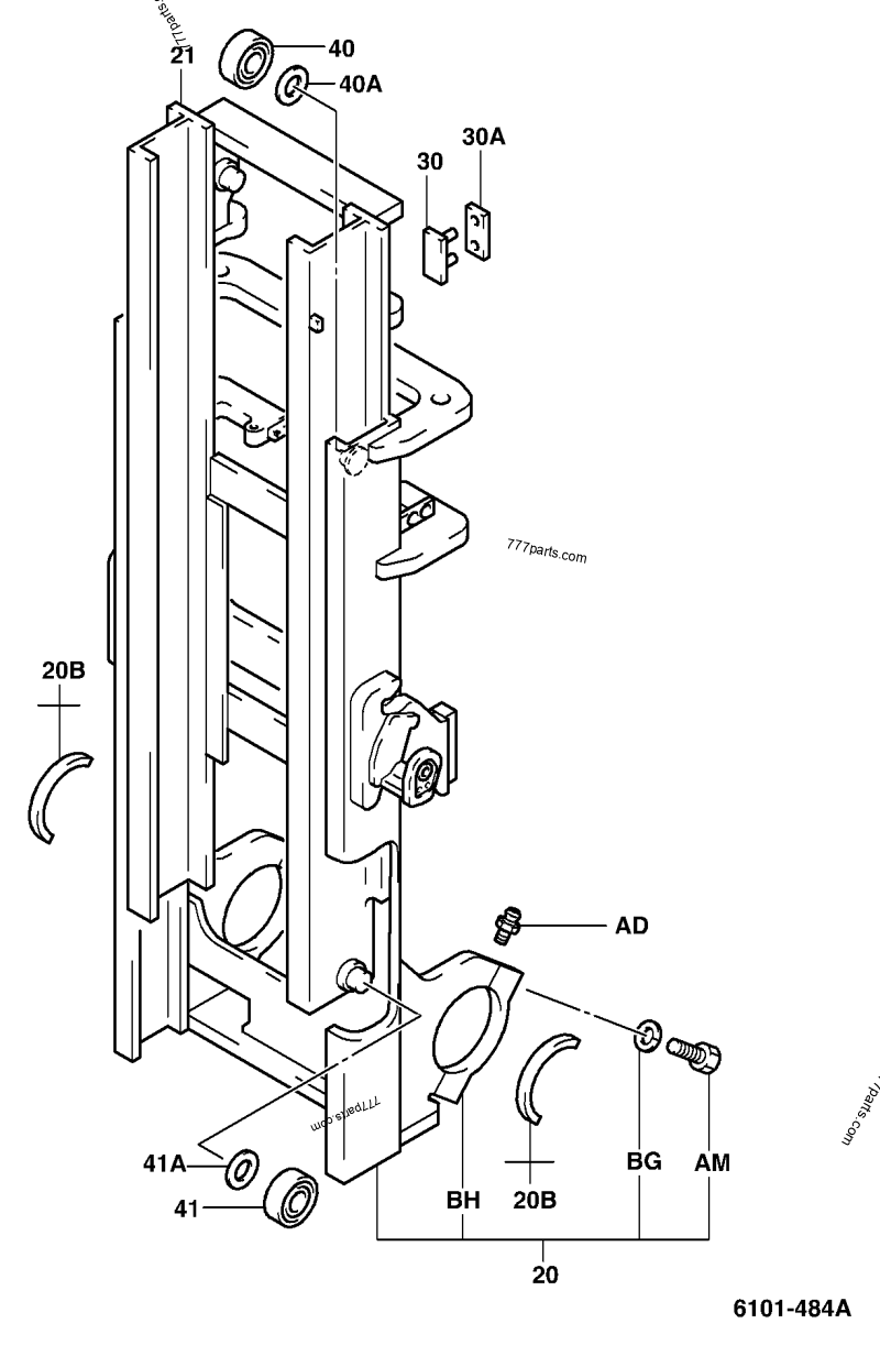 61156U333071 CAP, MAST SUPPORT - Toyota spare part | 777parts.com
