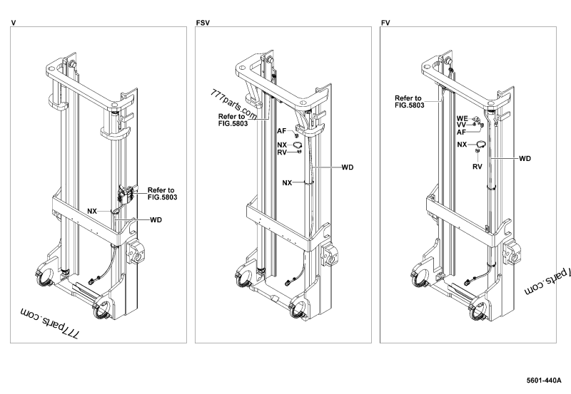 56093U126071 WIRE, MAST SENSOR - Toyota spare part | 777parts.com