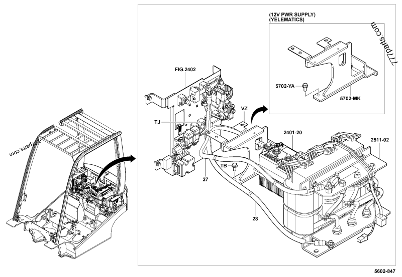 563201657171 WIRING SUB-ASSY, TRANSFORMER, NO.2 - Toyota spare part ...