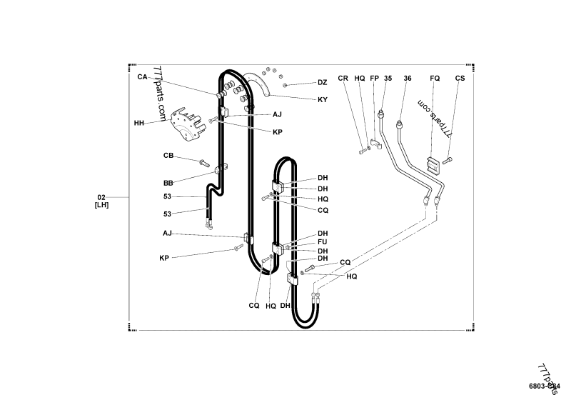 30128T9A6071 MAST PIPING KIT, LH - Toyota spare part | 777parts.com