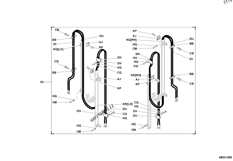 30207T9A5071 MAST PIPING KIT - Toyota spare part | 777parts.com