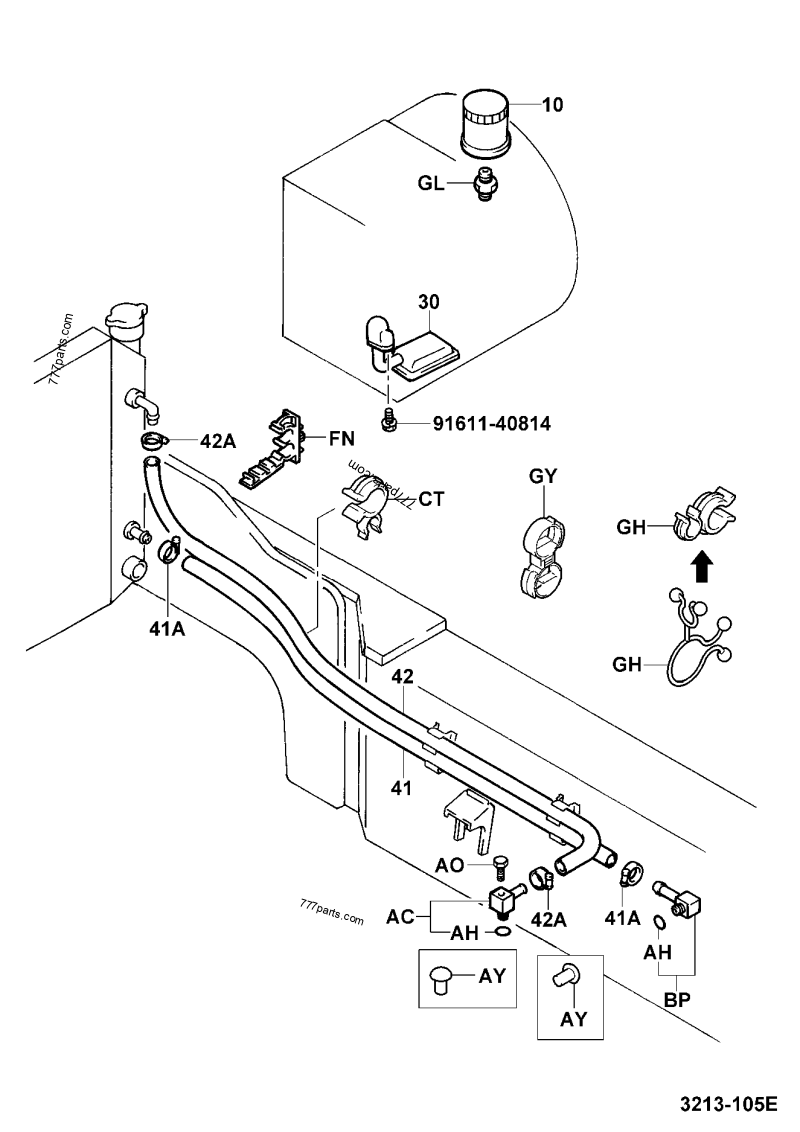 329882333071 HOSE, LOW PRESSURE - Toyota spare part | 777parts.com