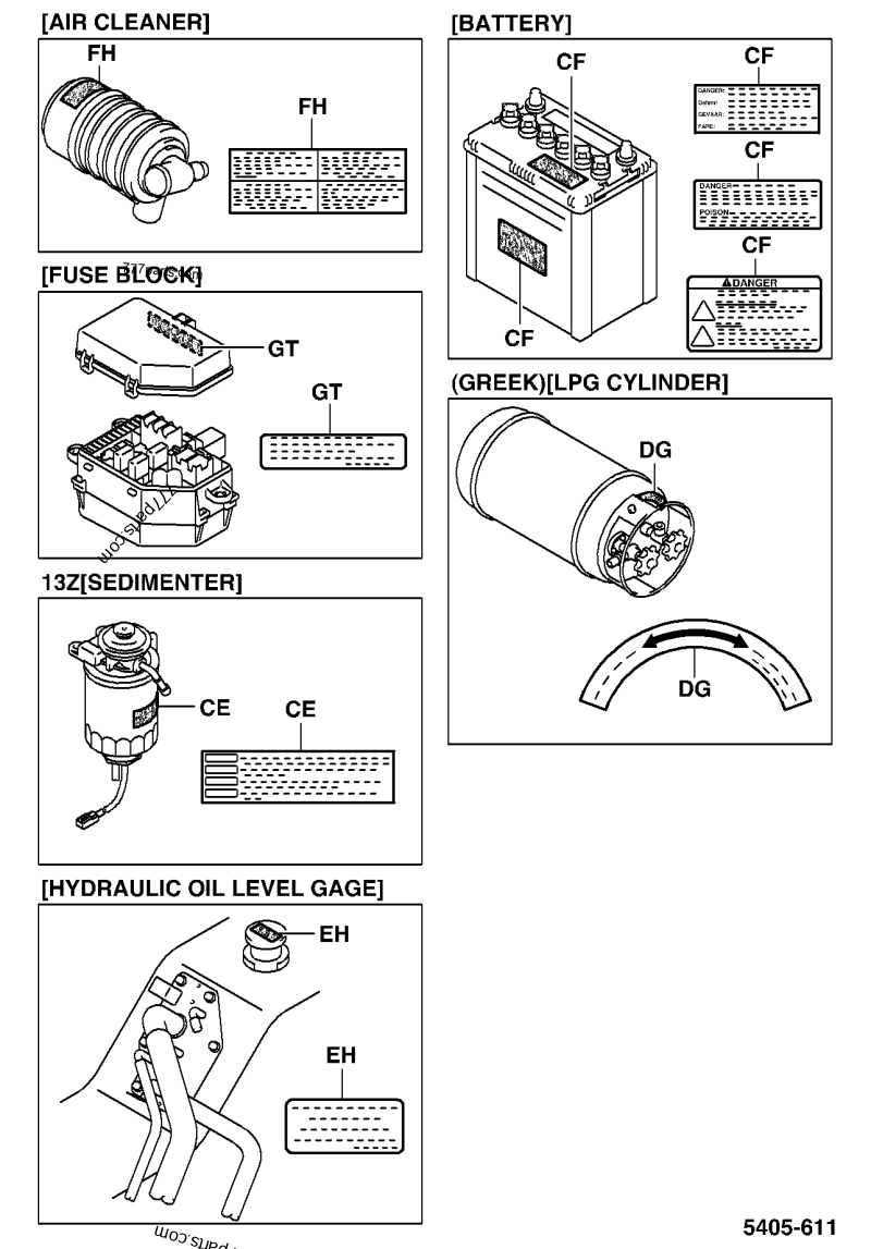 177842300171 PLATE, CAUTION - Toyota spare part | 777parts.com