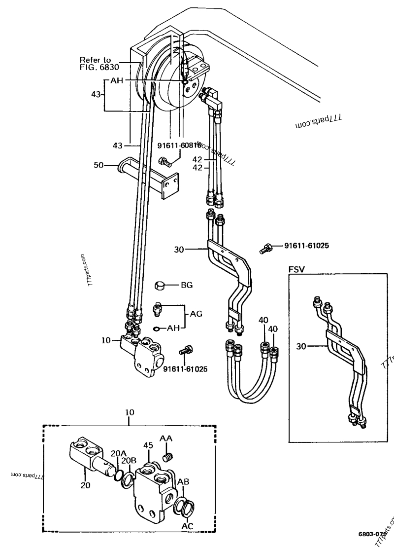 686071508071 PIPE SUB-ASSY, NO.1 (MAST) - Toyota spare part | 777parts.com