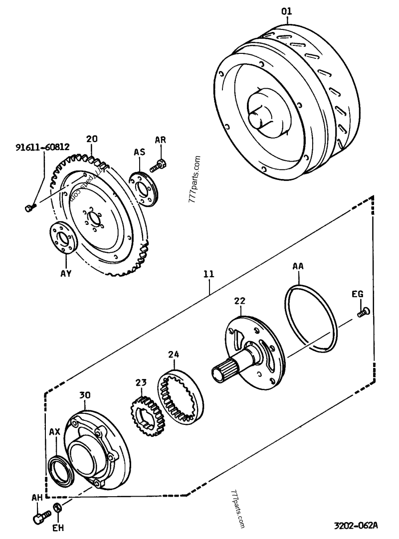 326011262071 CASE SUB-ASSY, OIL PUMP - Toyota spare part | 777parts.com