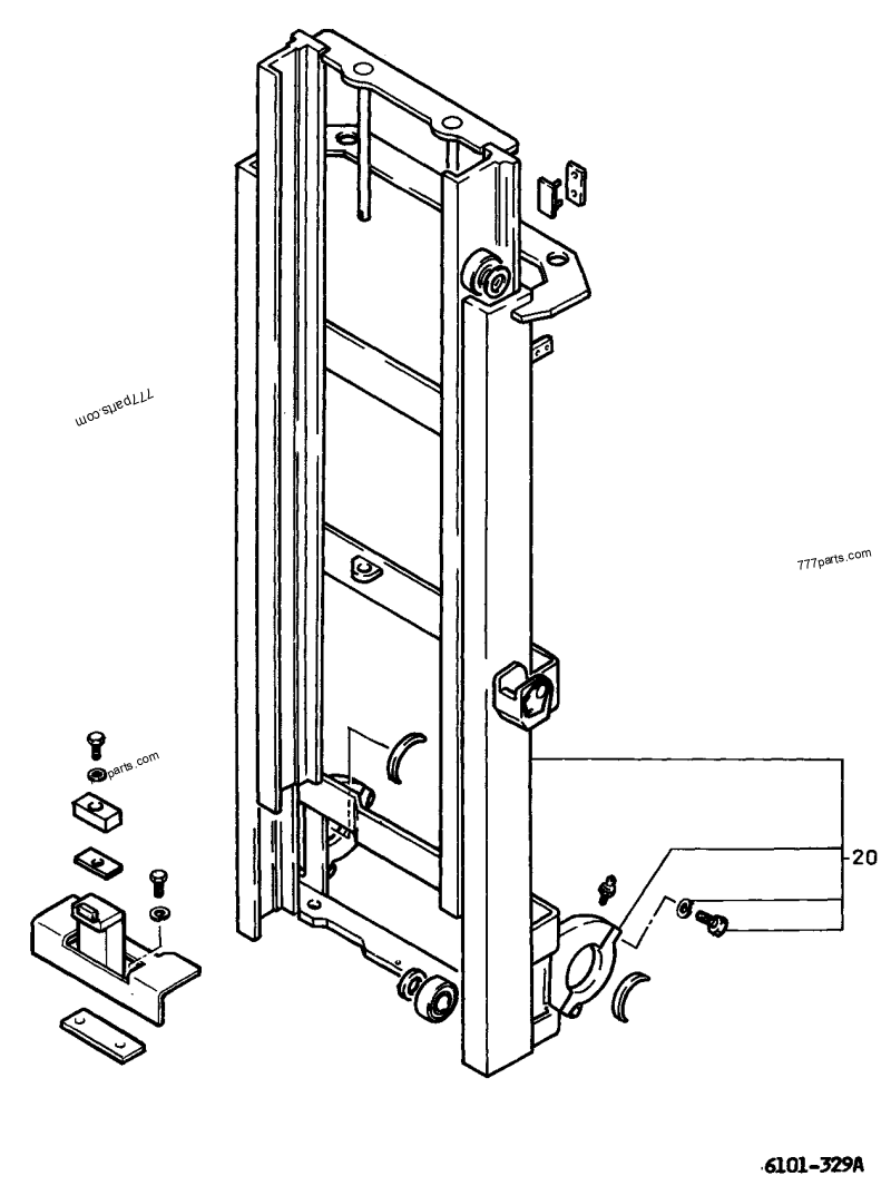 600112501171 MAST SUB-ASSY, OUTER - Toyota spare part | 777parts.com