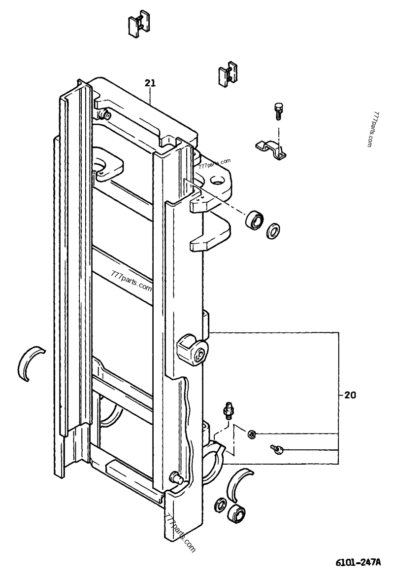 611012506071 MAST SUB-ASSY, OUTER - Toyota spare part | 777parts.com