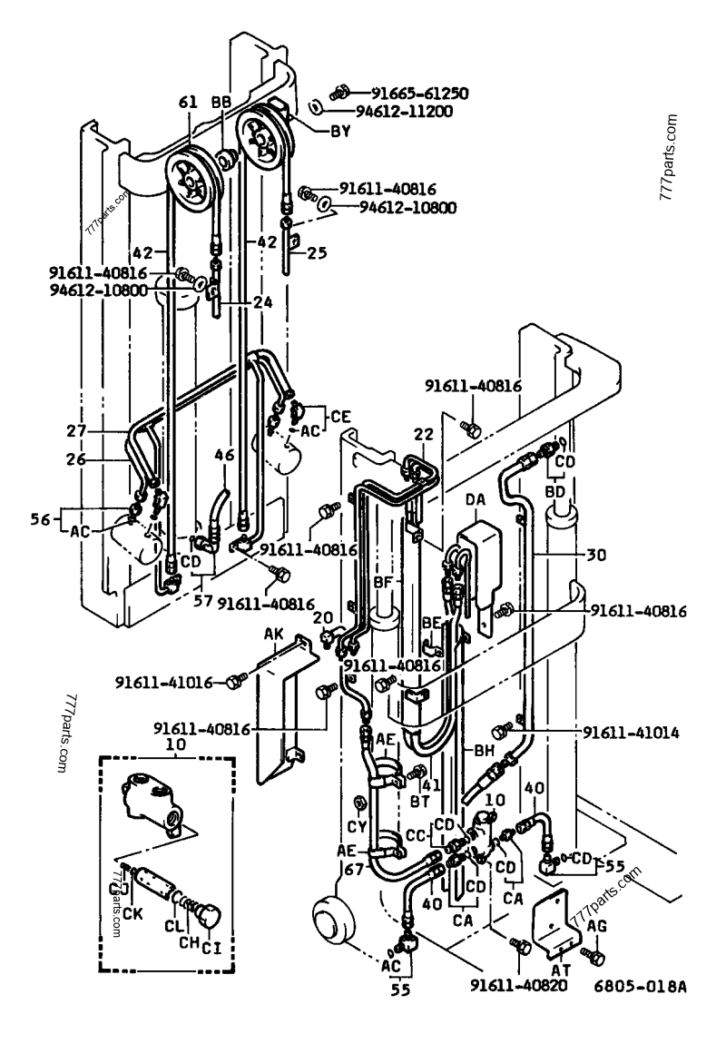 680542427071 GUIDE SUB-ASSY, NO.1 - Toyota spare part | 777parts.com