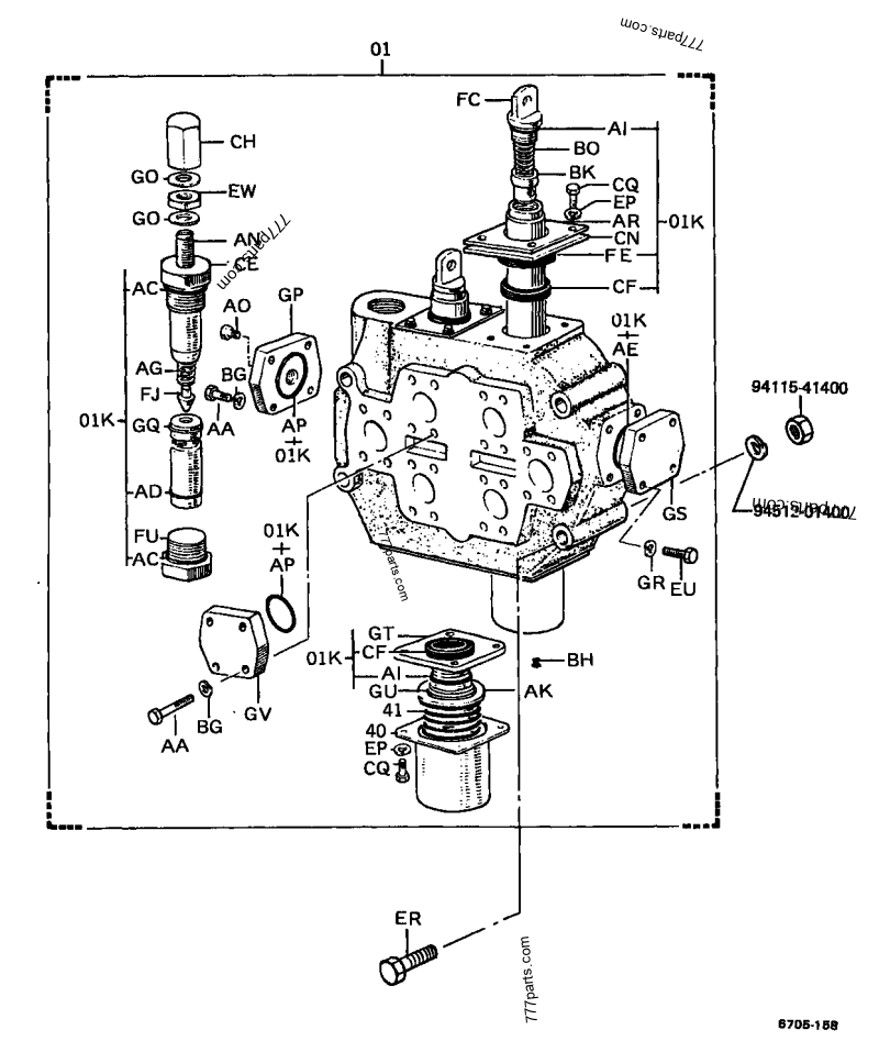 676803153071 VALVE ASSY, OIL CONTROL - Toyota spare part | 777parts.com
