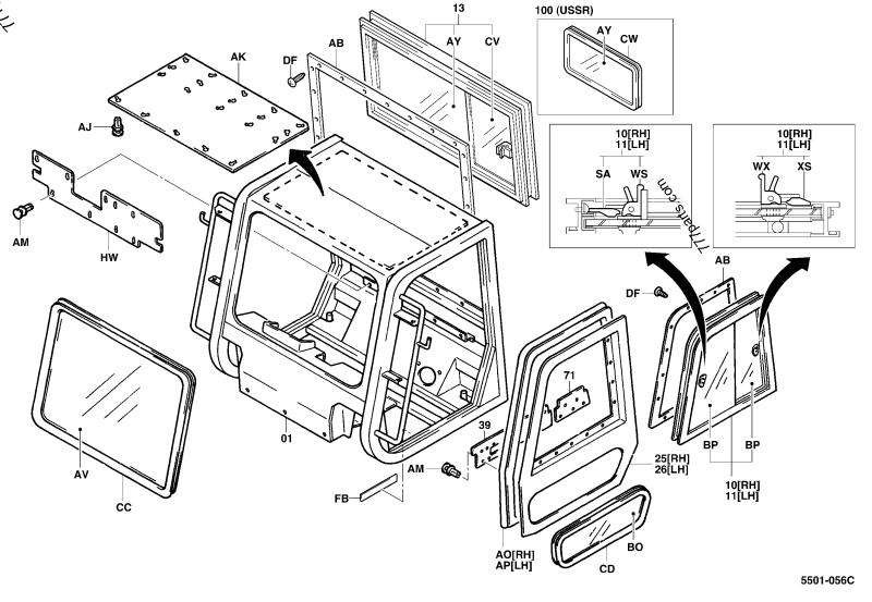 553023335271 DOOR SUB-ASSY, LH - Toyota spare part | 777parts.com