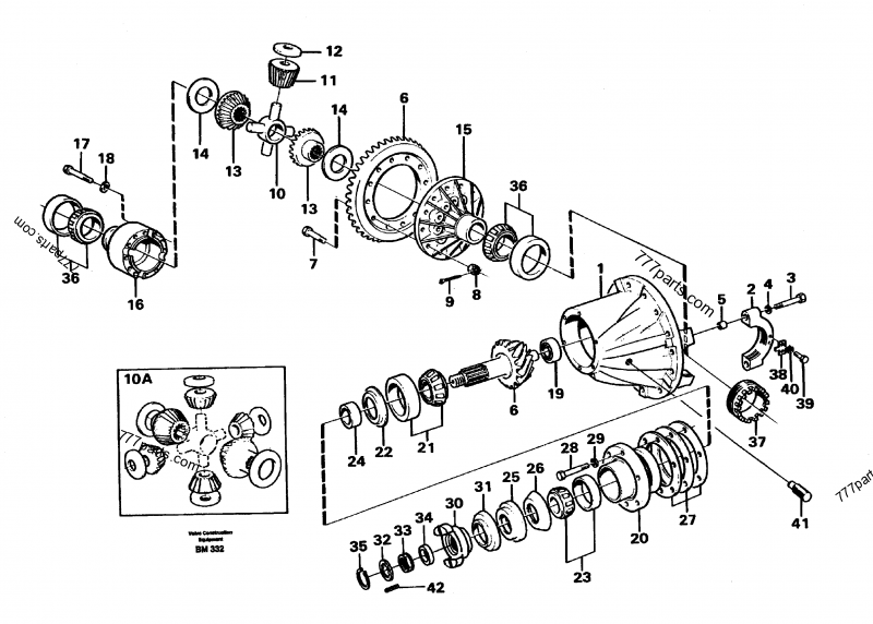 VOE 1524587 Diff. Side Gear - 1524587 - Volvo spare part | 777parts.com