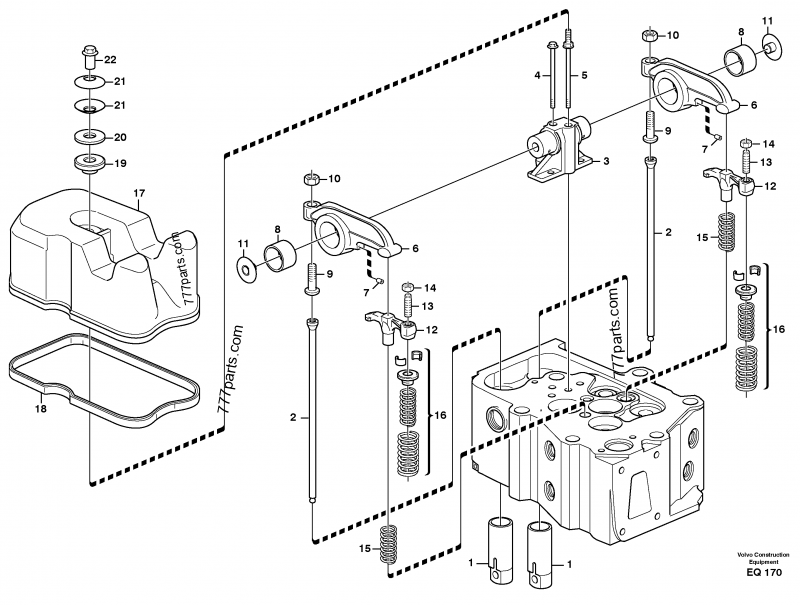 VOE 1543443 Bushing - 1543443 - Volvo spare part | 777parts.com