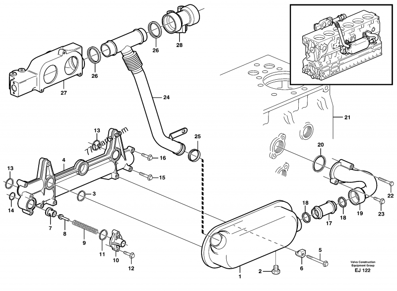 VOE 1556905 Sealing ring - 1556905 - Volvo spare part | 777parts.com