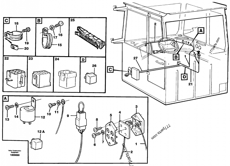 VOE 20374662 Relay - 20374662 - Volvo spare part | 777parts.com