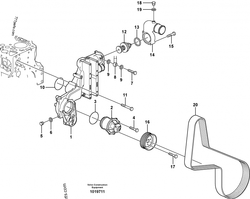 VOE 20450736 Thermostat - 20450736 - Volvo spare part | 777parts.com