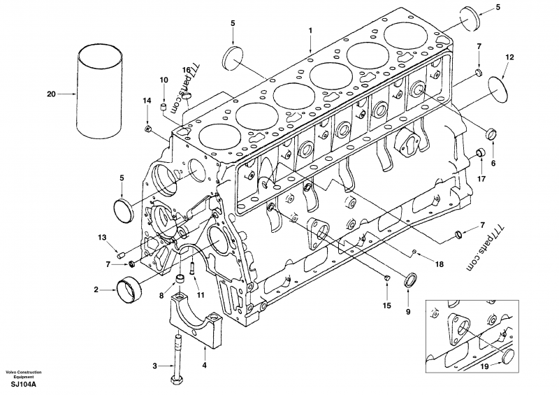 SA 3678923 Plug - 3678923 - Volvo spare part | 777parts.com