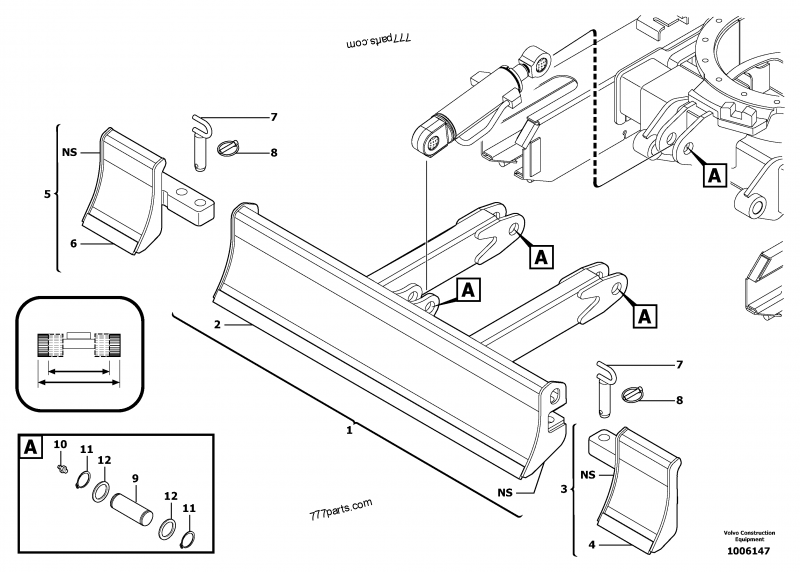 PJ 3780198 Pin - 3780198 - Volvo spare part | 777parts.com